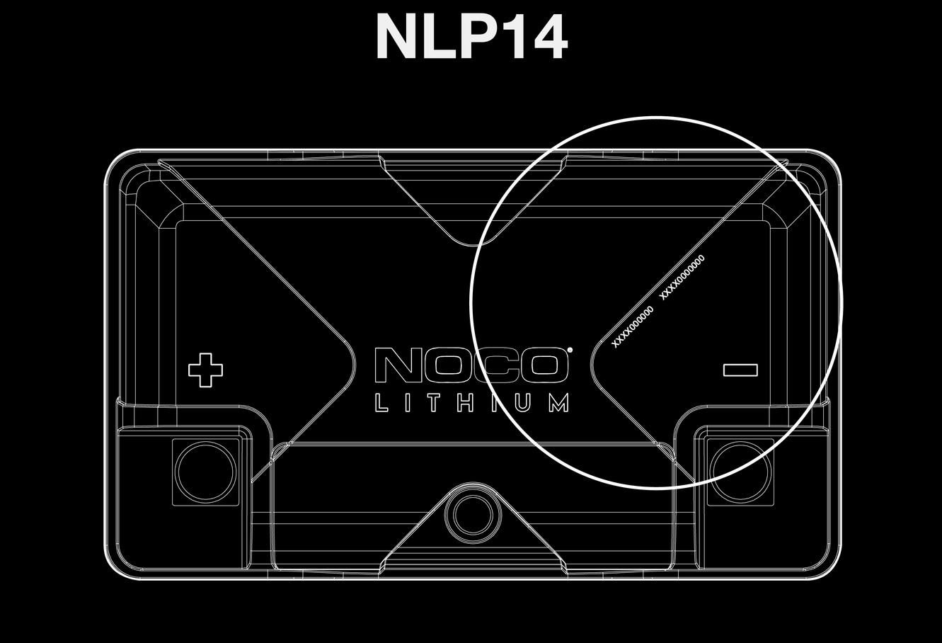 NOCO - Locating the Serial Number on PowerSport Batteries